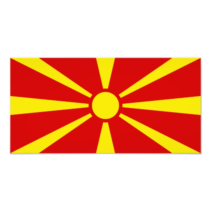 Macedonia – Macedonian Flag Photo Print | Zazzle.com