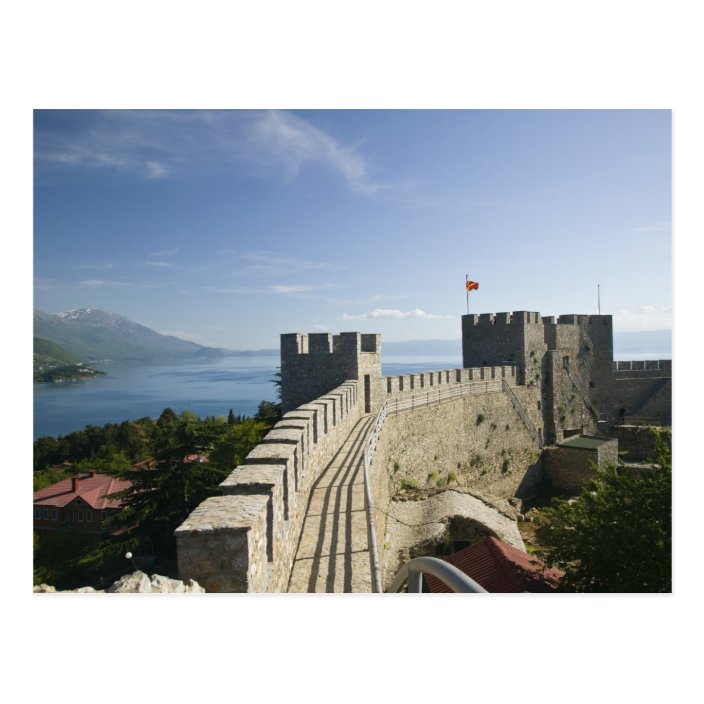 MACEDONIA, Ohrid. Car Samoil's Castle - Castle Postcard | Zazzle.com