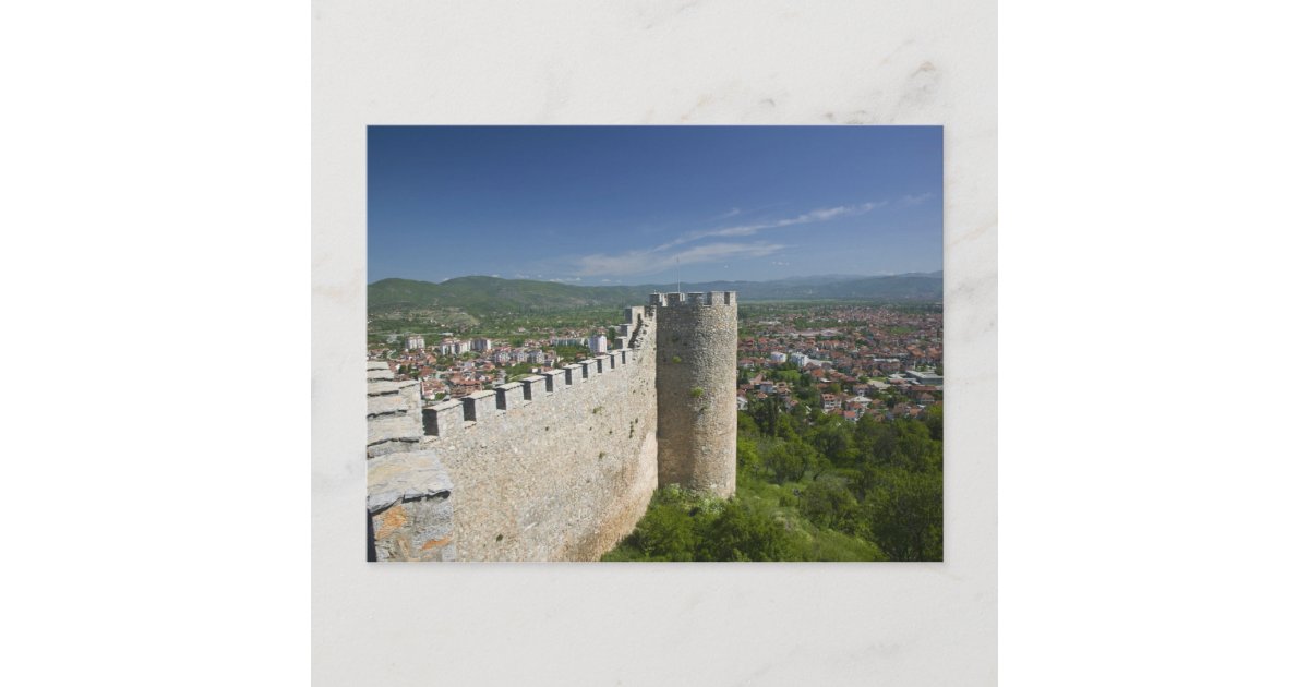 MACEDONIA, Ohrid. Car Samoil's Castle / Postcard | Zazzle