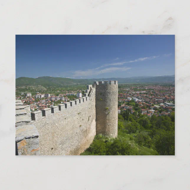 MACEDONIA, Ohrid. Car Samoil's Castle / Postcard | Zazzle