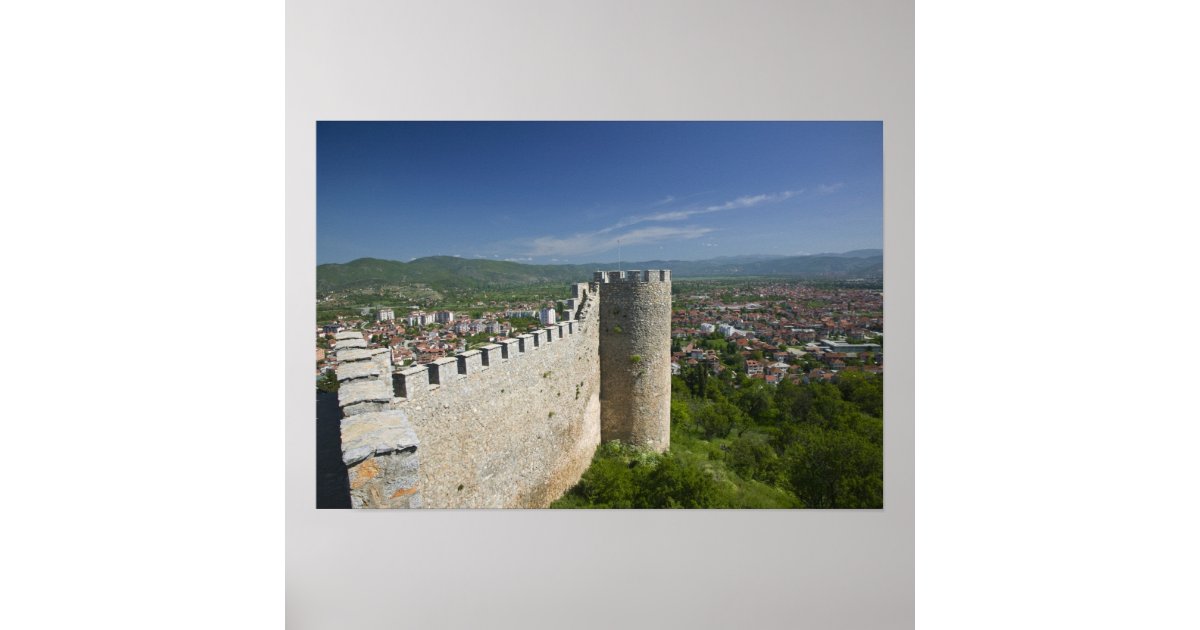 MACEDONIA, Ohrid. Car Samoil's Castle / Poster | Zazzle