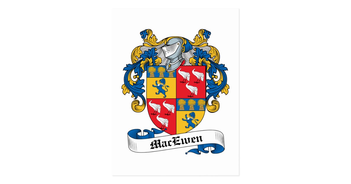 MacEwen Family Crest Postcard | Zazzle.com
