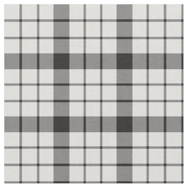 MacFarlane Red Tartan Print Fabric | Zazzle.com
