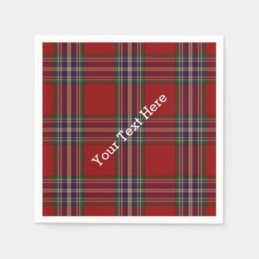 MacFarlane Tartan Plaid Paper Napkins | Zazzle