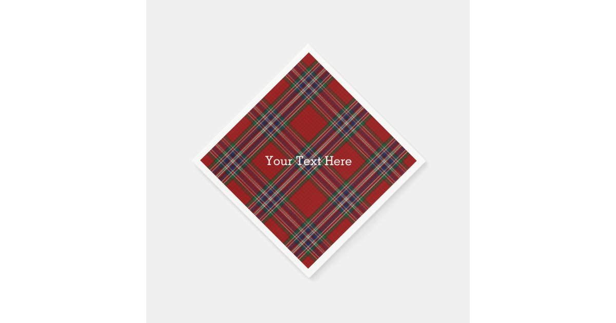 MacFarlane Tartan Plaid Paper Napkins | Zazzle