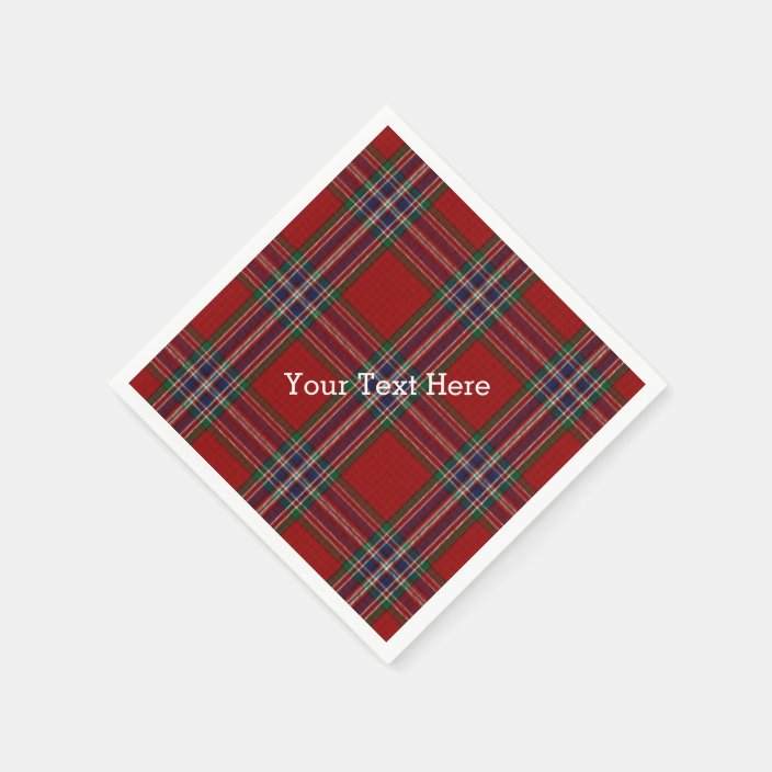 MacFarlane Tartan Plaid Paper Napkins | Zazzle.com