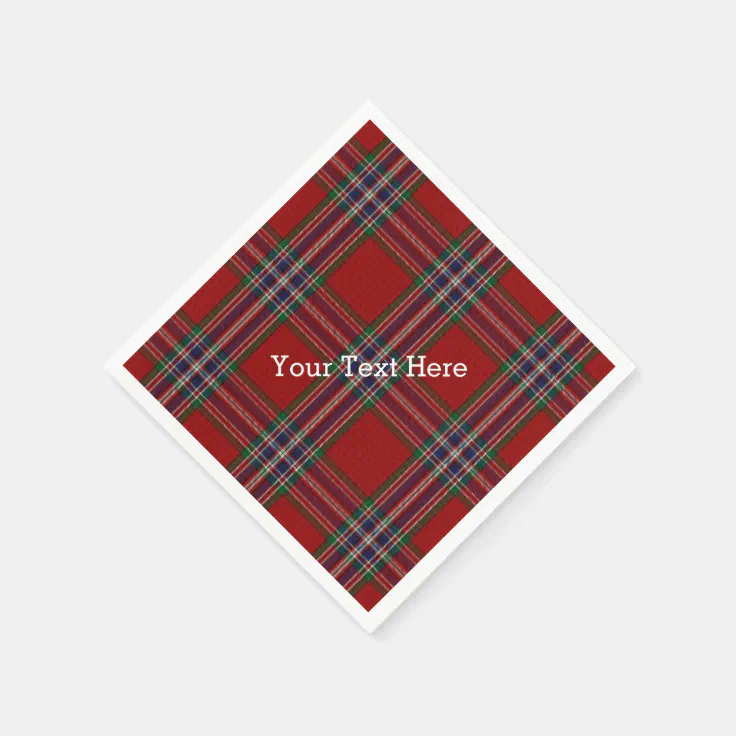 MacFarlane Tartan Plaid Paper Napkins | Zazzle