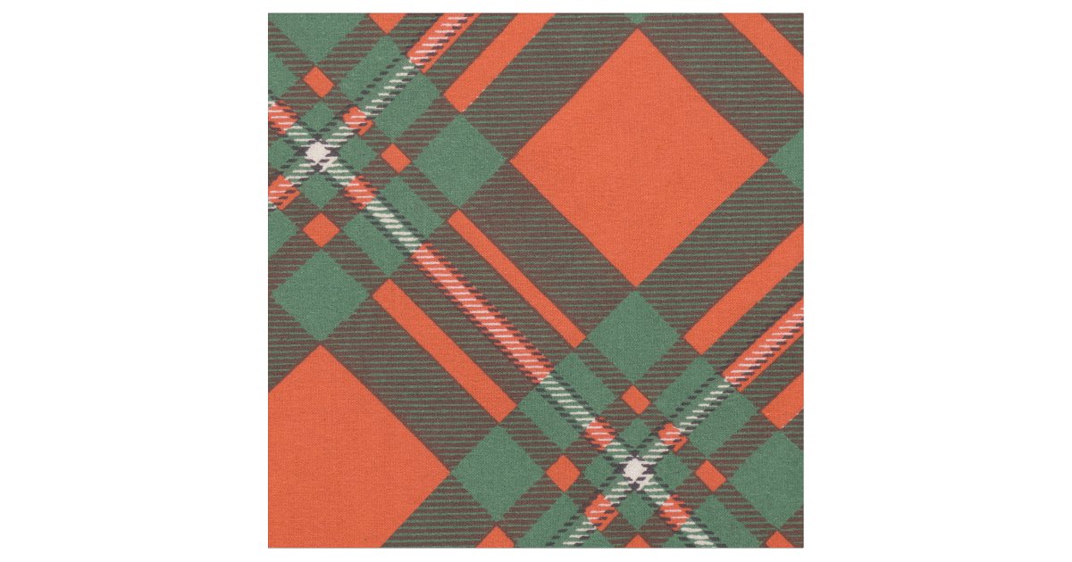 Macgregor clan Plaid Scottish tartan Fabric | Zazzle