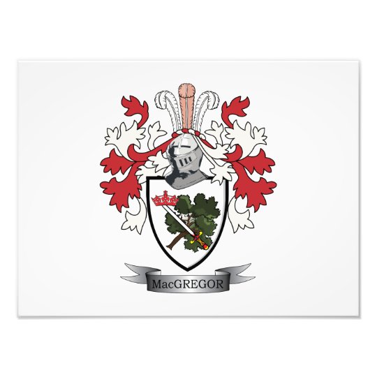 MacGregor Family Crest Coat of Arms Photo Print | Zazzle.com