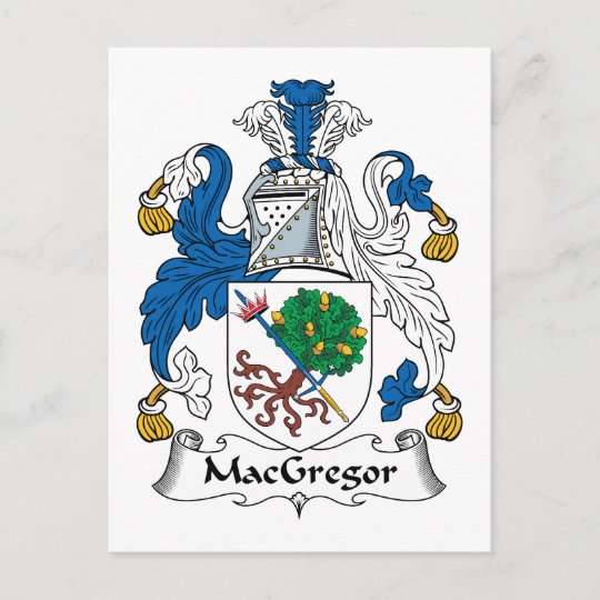 MacGregor Family Crest Postcard | Zazzle.com