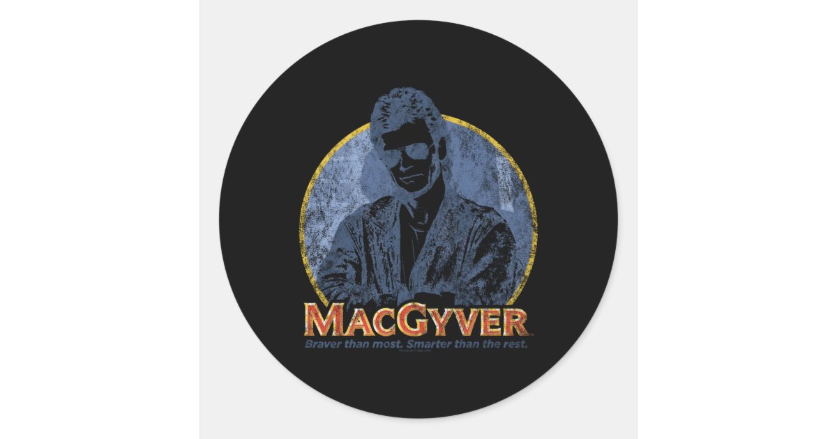 Macgyver Title Classic Round Sticker | Zazzle