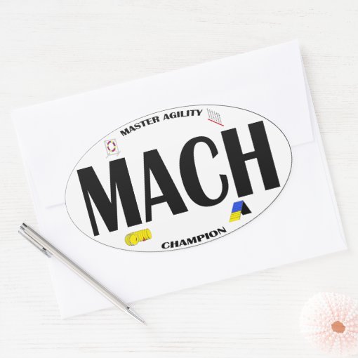 MACH Agility sticker | Zazzle