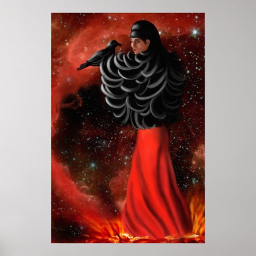 Macha, a legendary Irish Celtic Goddess Posters | Zazzle