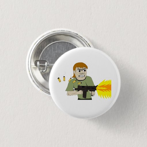 machine gunner button | Zazzle