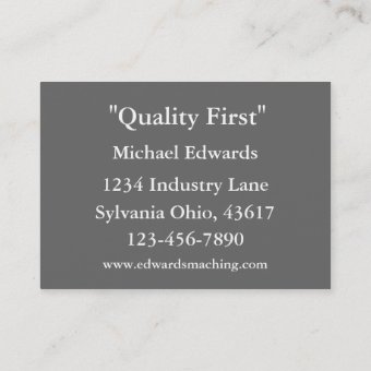 Machine Shop Business Card | Zazzle