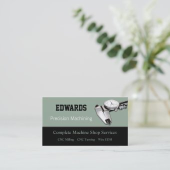Machine Shop Business Card | Zazzle