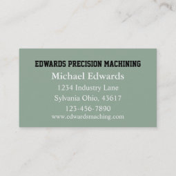 Machine Shop Business Card | Zazzle