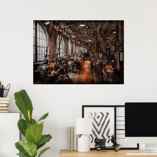Machinist - A fully functioning machine shop Poster | Zazzle
