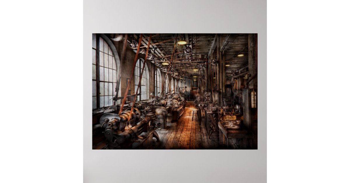 Machinist - A fully functioning machine shop Poster | Zazzle
