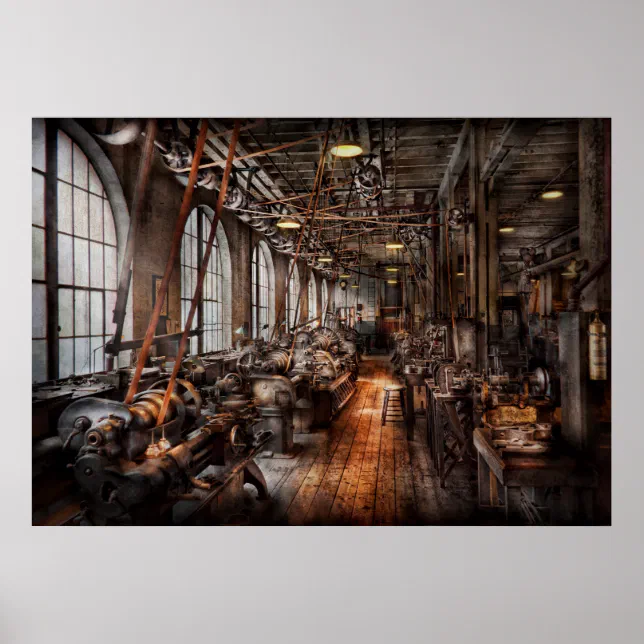 Machinist - A fully functioning machine shop Poster | Zazzle