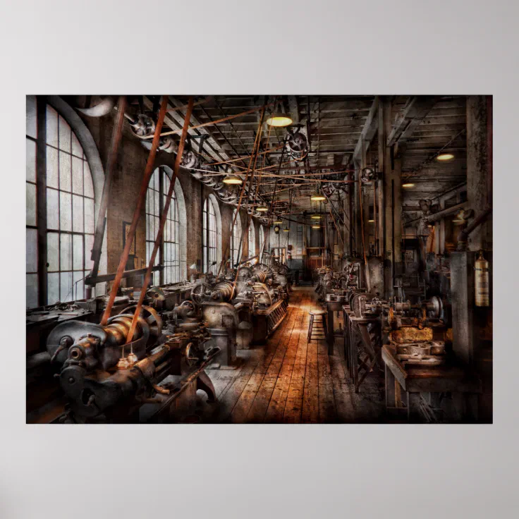 Machinist - A fully functioning machine shop Poster | Zazzle