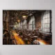Machinist - A room full of Lathes Poster | Zazzle