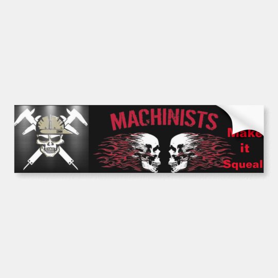 Machinist Bumper Sticker | Zazzle.com