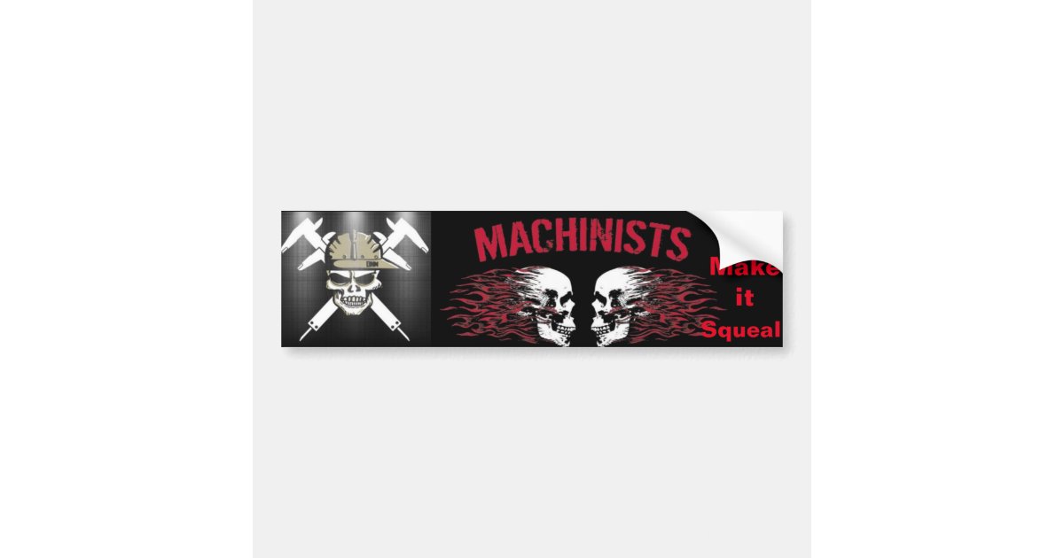 Machinist Bumper Sticker | Zazzle.com