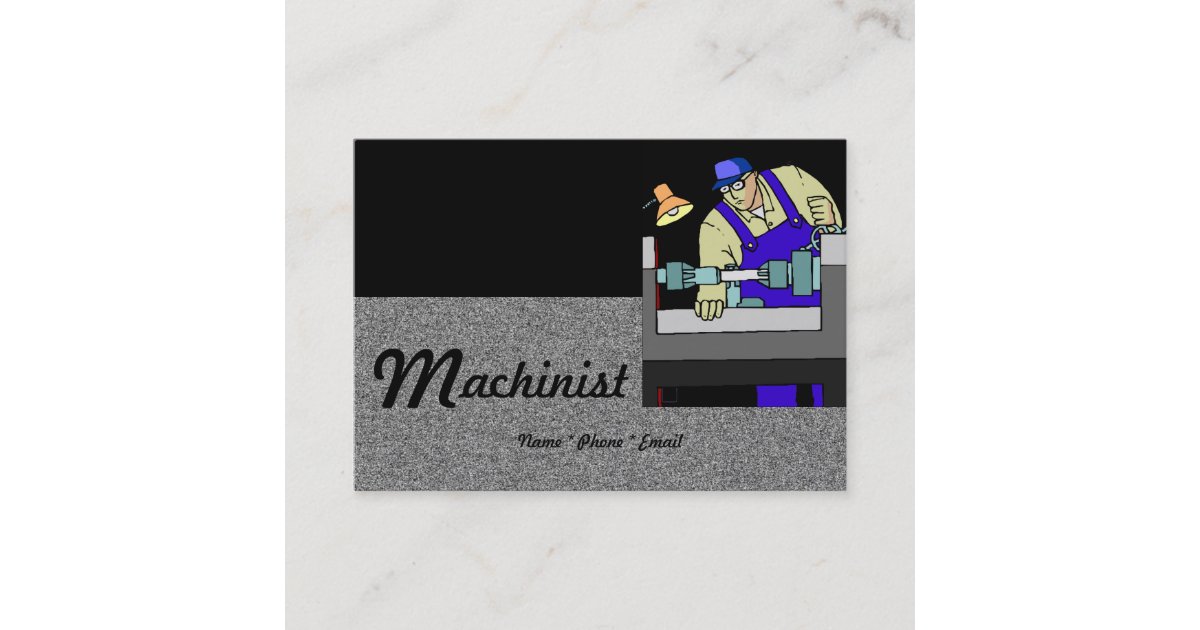 Machinist Business Card | Zazzle
