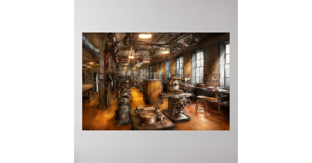 Machinist - Industrious Society Poster | Zazzle