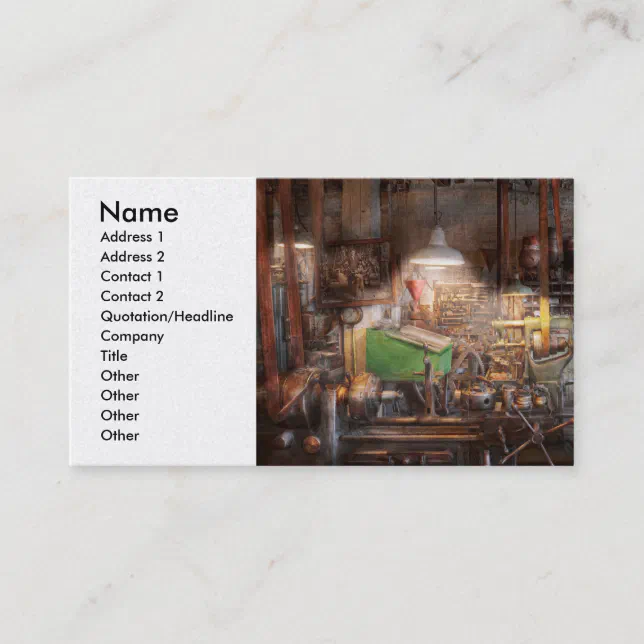 Machinist - It all starts with a Journeyman Business Card | Zazzle