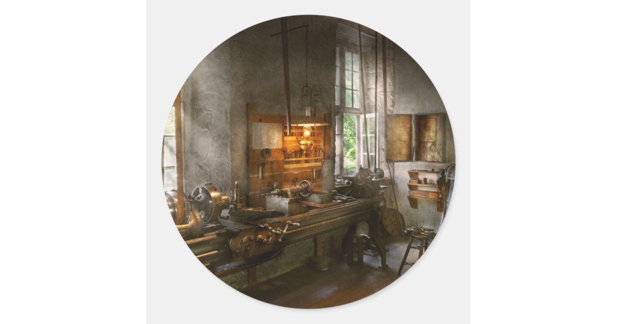 Machinist - Lathes Classic Round Sticker | Zazzle