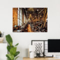 Machinist - Machine Shop Circa 1900's Poster | Zazzle
