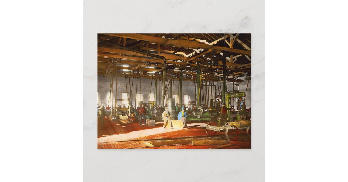 Machinist - Masters of the craft 1868 Postcard | Zazzle