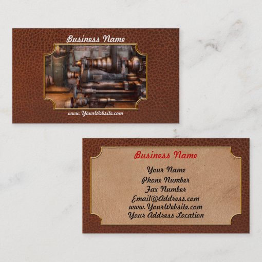 Machinist - Steampunk - 5 Speed Semi Automatic Business Card | Zazzle
