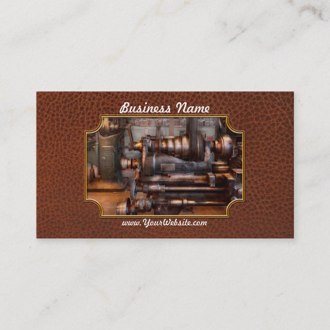 Machinist - Steampunk - 5 Speed Semi Automatic Business Card | Zazzle
