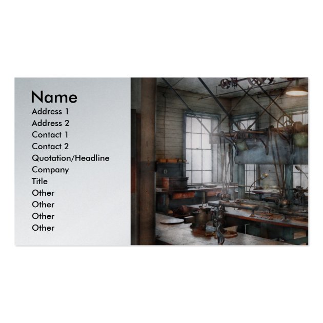 Machinist - Steampunk - The contraption room Business Cards