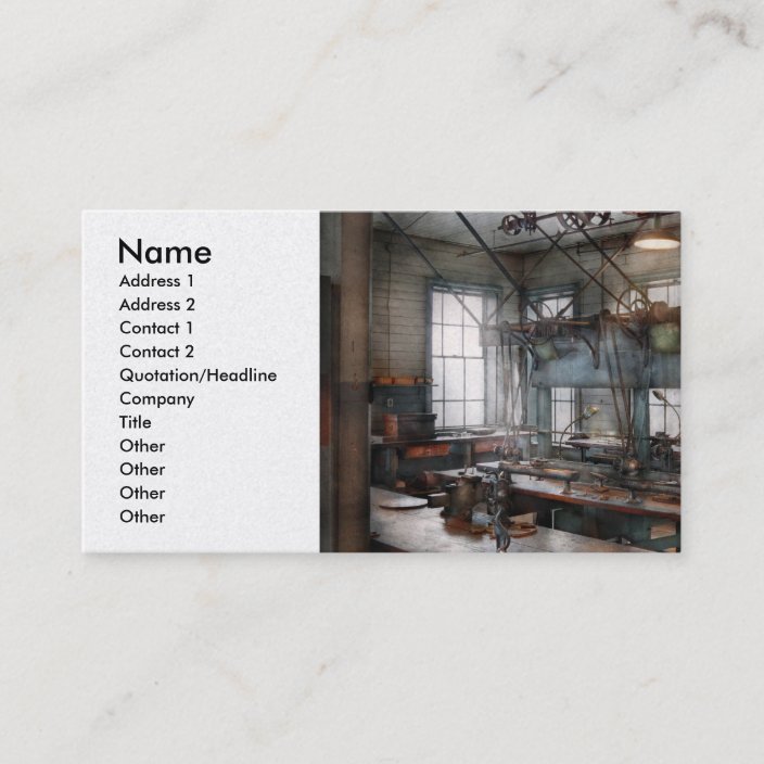 Machinist - Steampunk - The contraption room Business Card | Zazzle.com