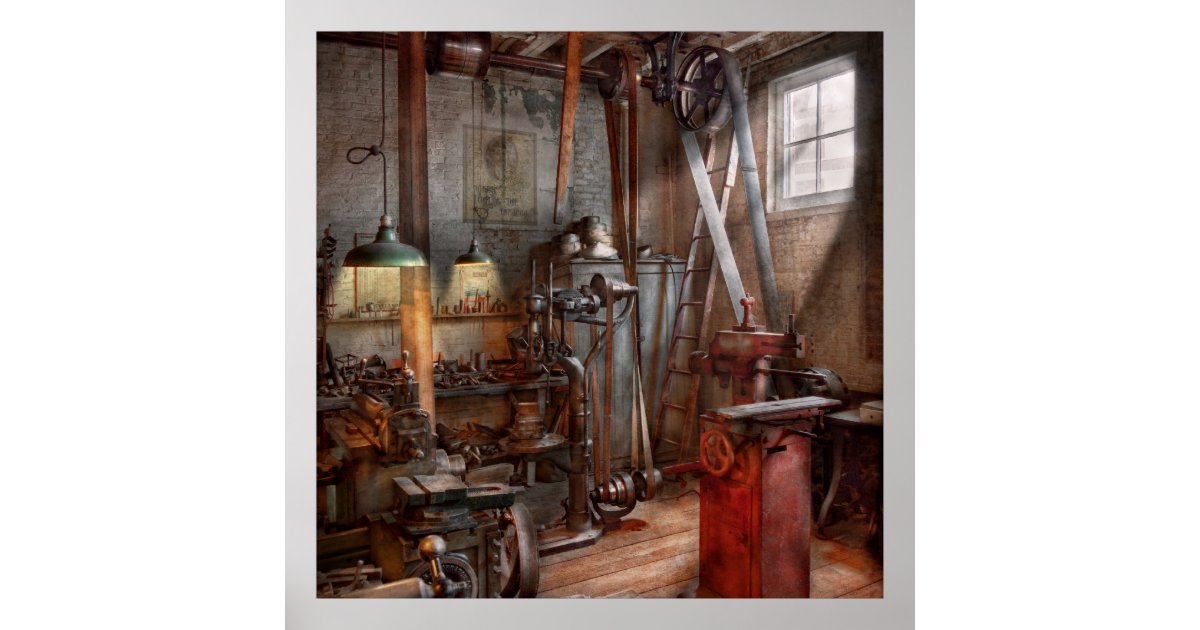 Machinist - The modern workshop Poster | Zazzle