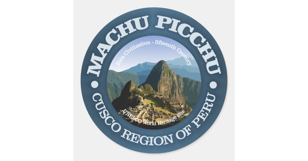 Machu Picchu Classic Round Sticker | Zazzle