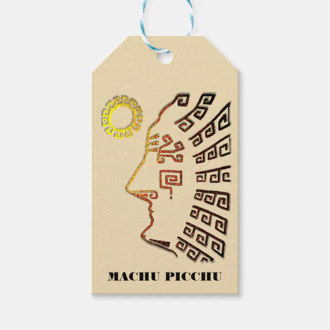 Machu Picchu Cusco Peru on Beige Gift Tags | Zazzle