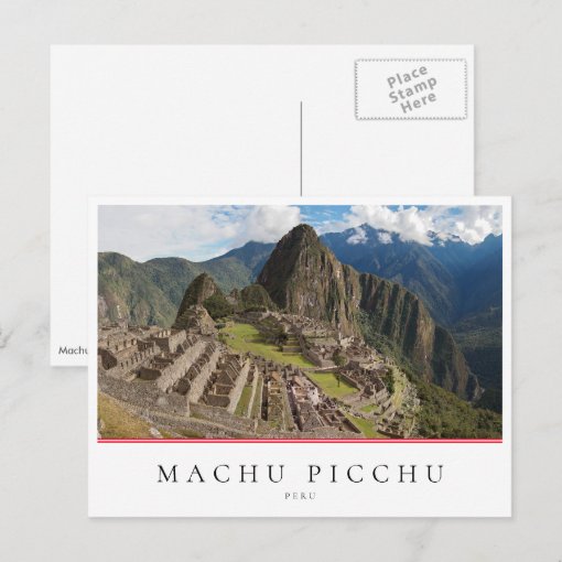Machu Picchu, inca city in Peru Postcard | Zazzle