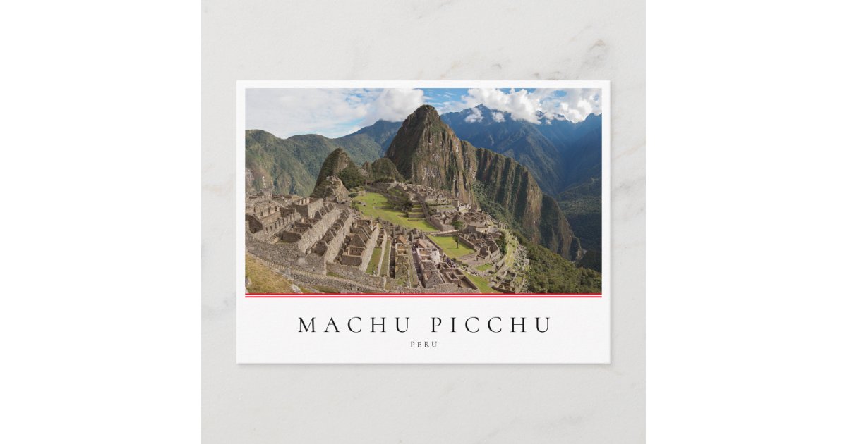Machu Picchu, inca city in Peru Postcard | Zazzle