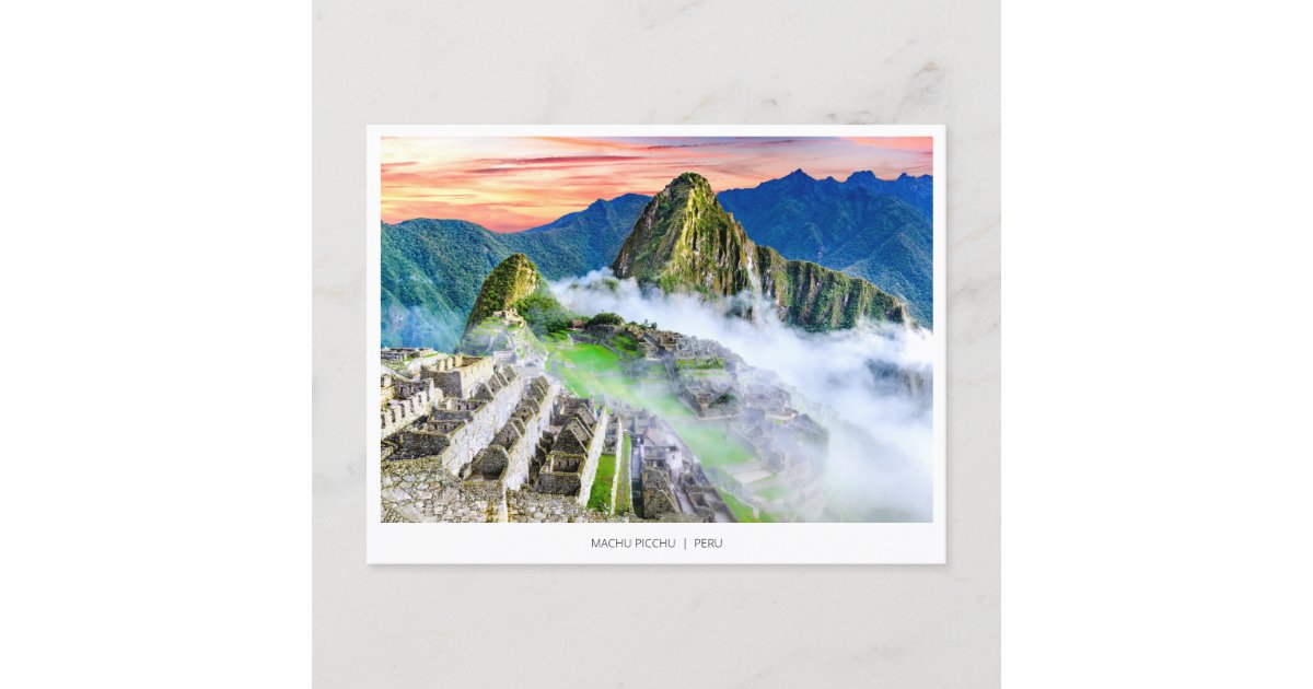 Machu Picchu, Peru Holiday Postcard | Zazzle