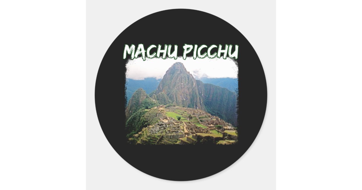 Machu Picchu Peru - Huayna Picchu Mountain Classic Round Sticker | Zazzle