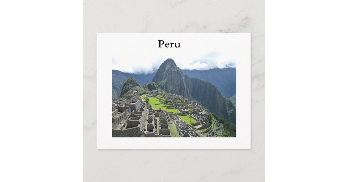 Machu Picchu postcard | Zazzle