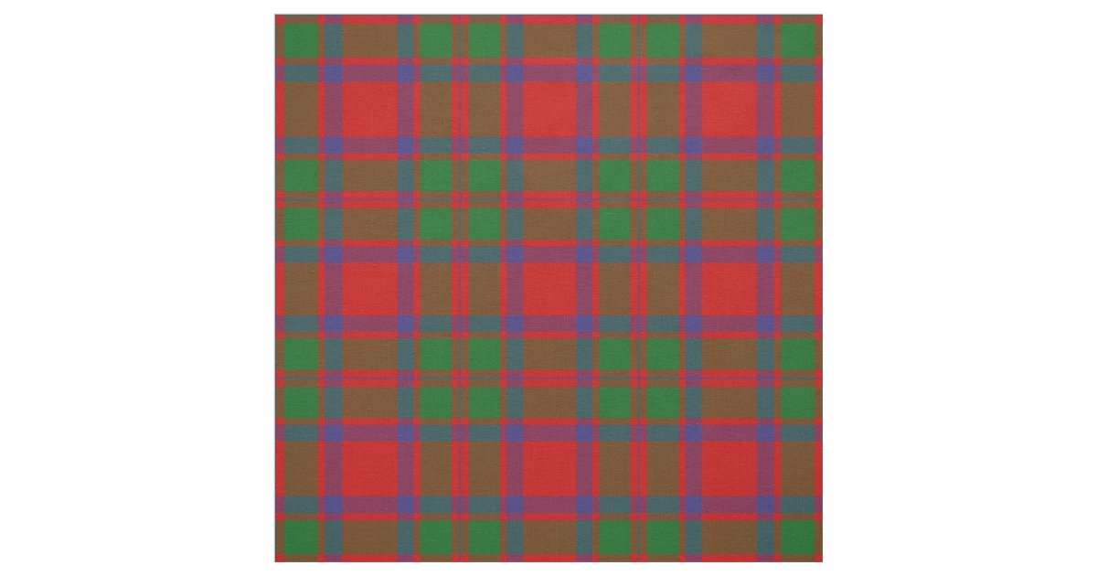 MacIntosh Tartan Print Fabric | Zazzle