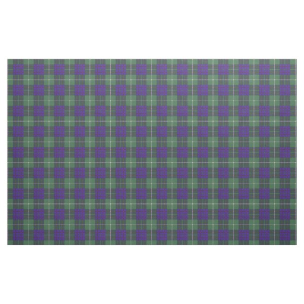 Clan MacIntyre Tartan Fabric | Zazzle