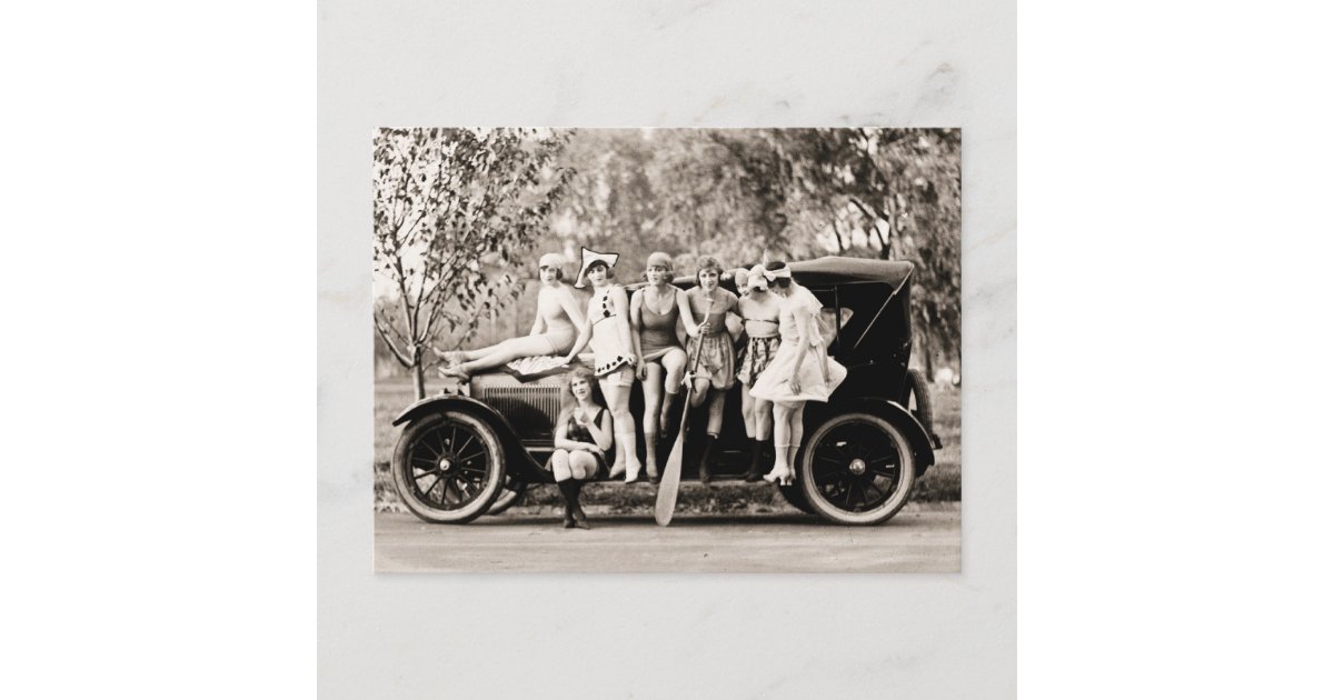 Mack Sennett Girls 1918 vintage Postcard | Zazzle
