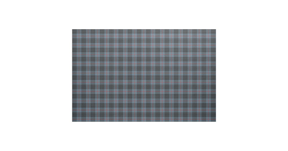 MacKay Blue Tartan Plaid Scottish Pattern Fabric | Zazzle